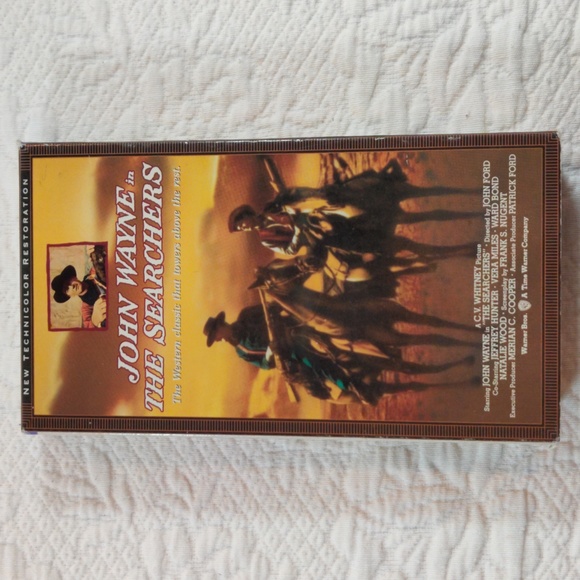 Warner Bros. | Media | John Wayne In The Searchers 956 Movie Vhs 1984 ...